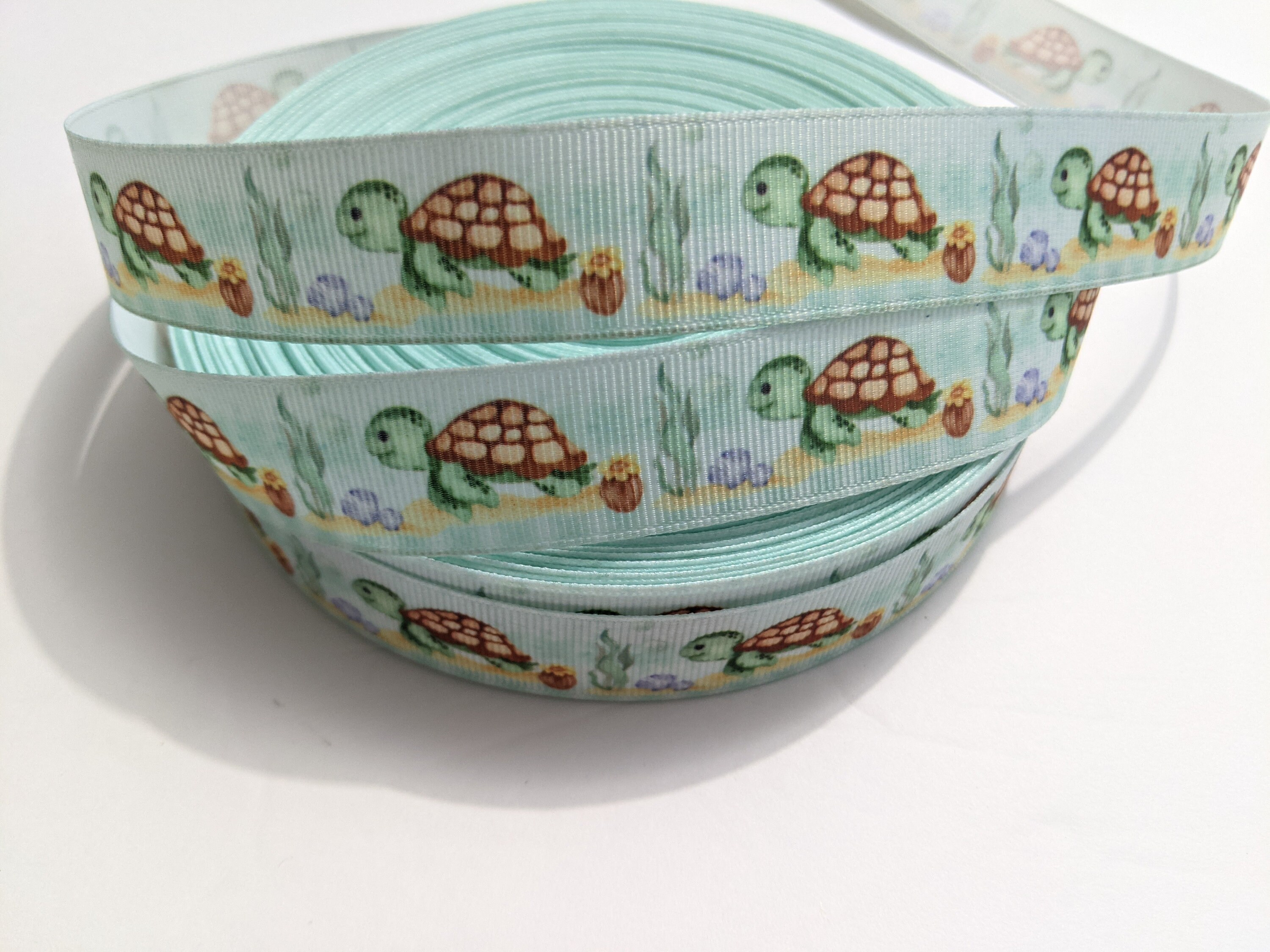 3 Yards of 7/8 Ribbon Ocean Sea Turtles 11210 - Etsy