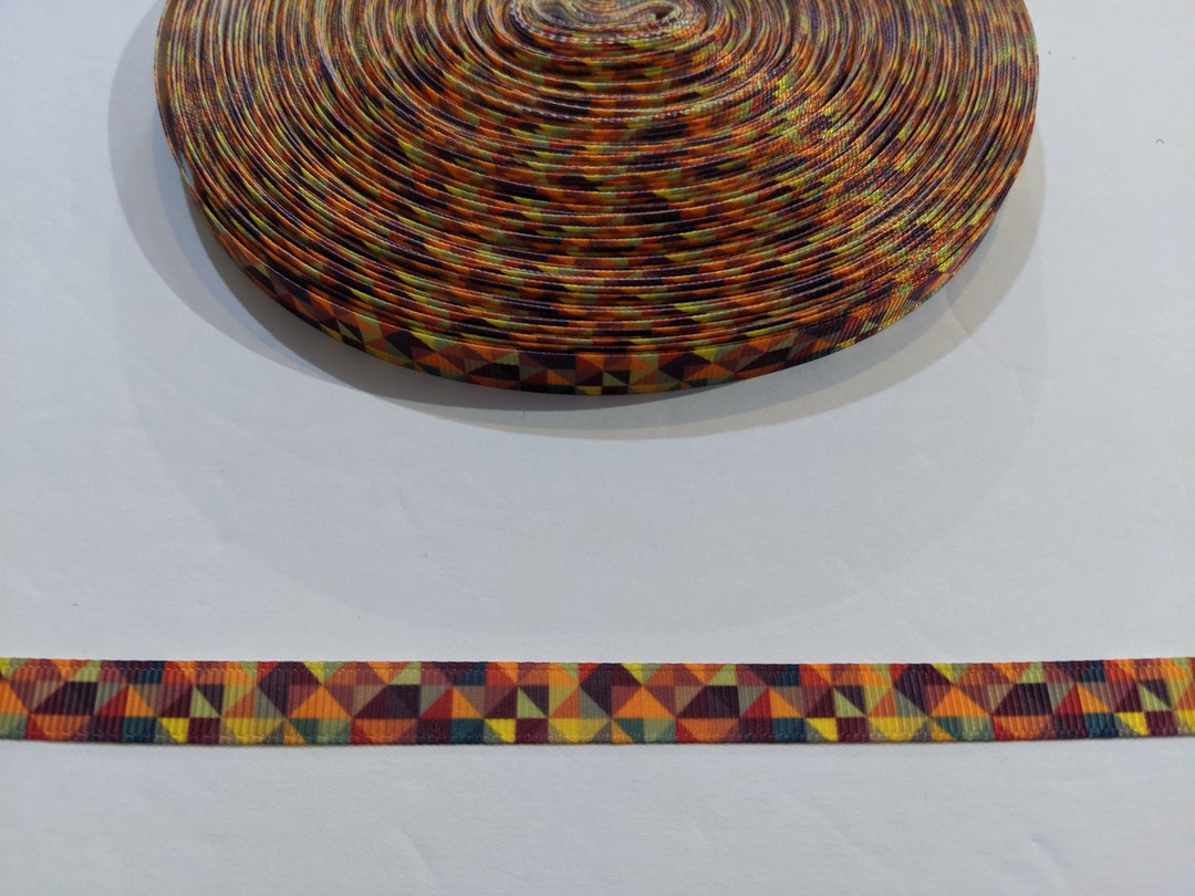 3 Yards of 3/8 Inch Wide Ribbon | Triangle Ribbon | Shapes Narrow ...
