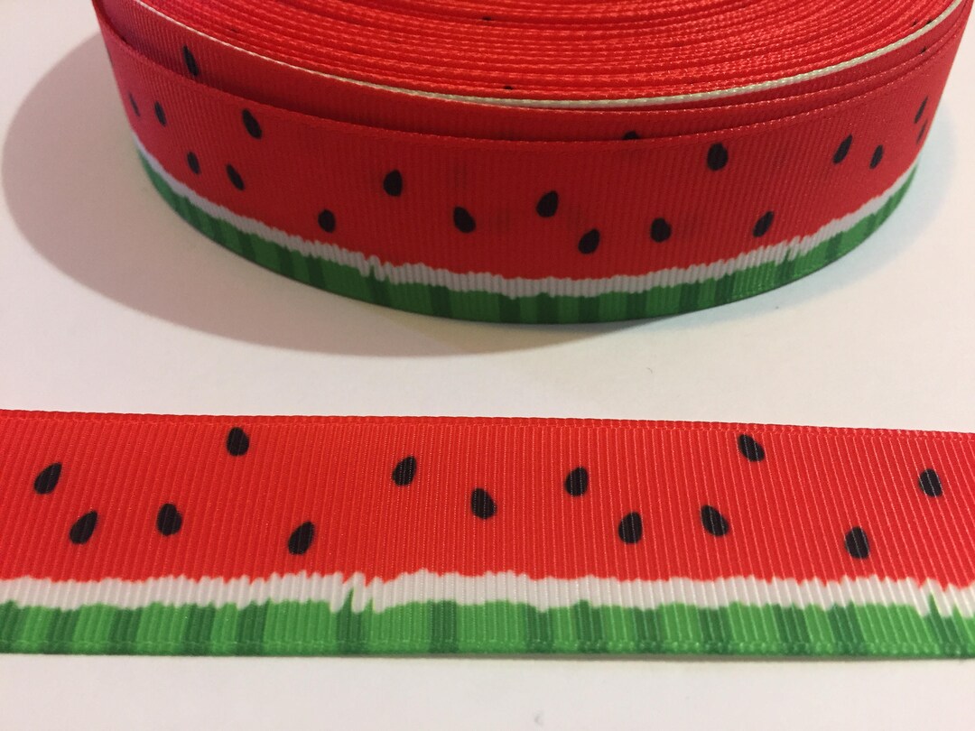 Watermelon Grosgrain Ribbon: 1-inch Sew-on Trim (3 Yards) - Etsy