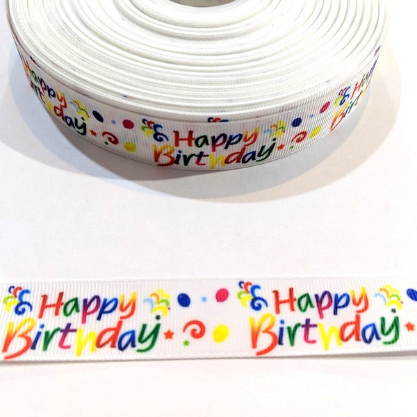 Happy Birthday Ribbon - Etsy