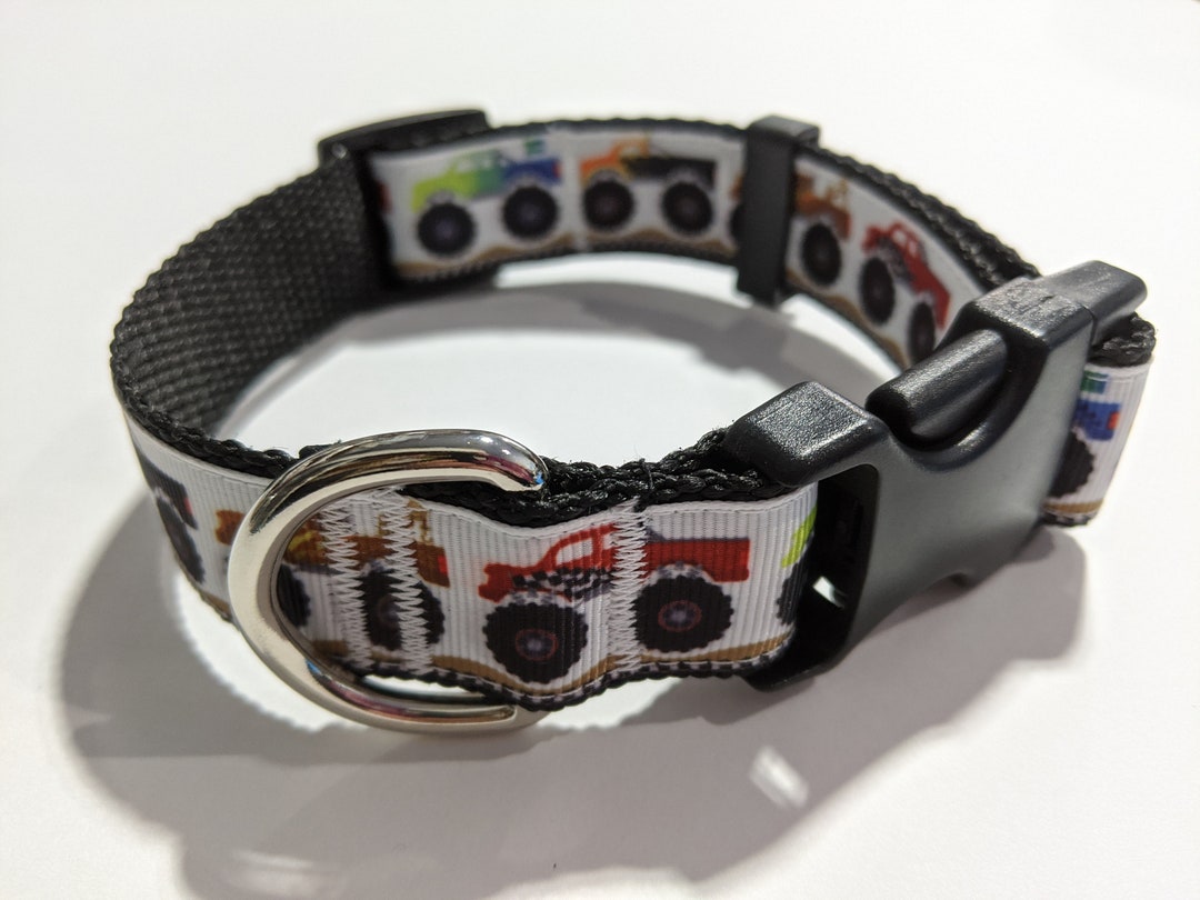Monster Truck Dog Collar: 1-inch Adjustable Puppy Collar - Etsy
