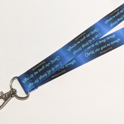 Floral Bible Verse Lanyard - Etsy