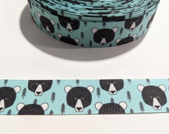 Ribbon With Black Bears - Etsy