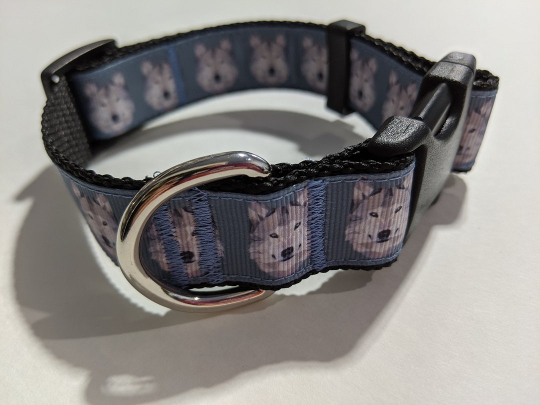 Wolf Dog Collar: Adjustable 1 Inch Animal Puppy Collar - Etsy