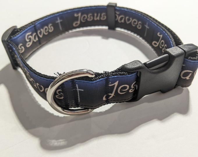 Christian Dog Collar/ Jesus is My Savior/ My Messiah/ Religous Family ...