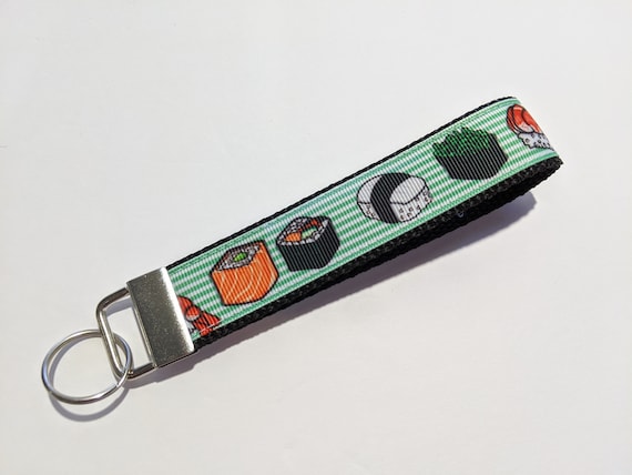 Keychain Sushi Roll Japanese Food Raw Fish Handmade Keychain - Etsy