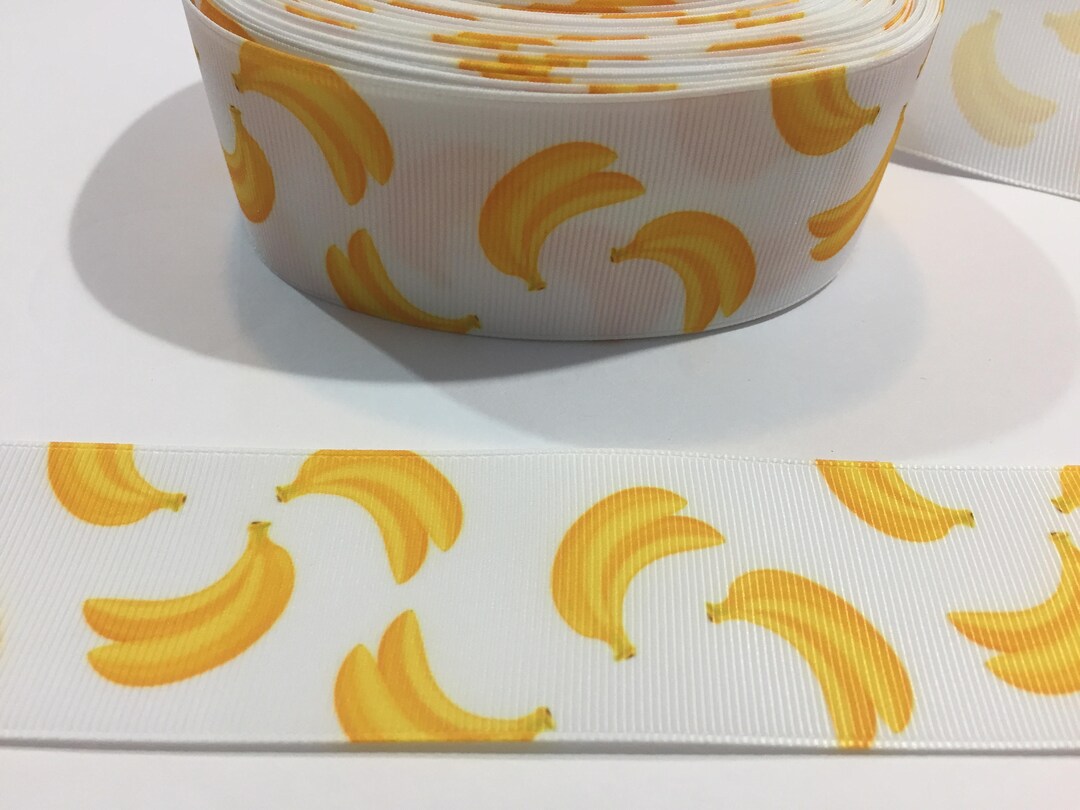2 Yards of 1.5" Ribbon - Bananas #10153 - Decorative Tape, Sew on Trim ...