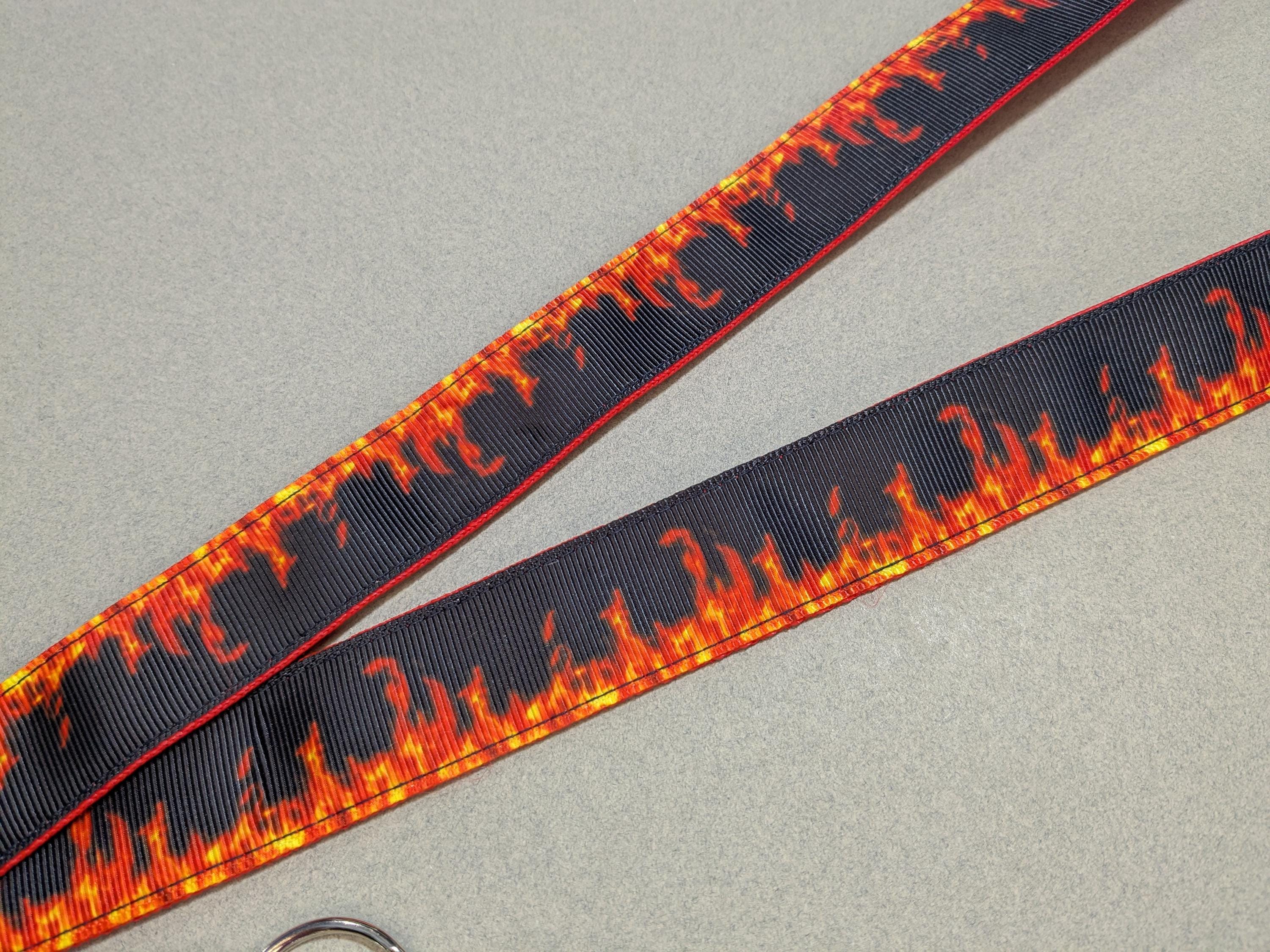 Fire Flames Keychain Lanyard: Detachable Breakaway Safety Buckle , (1 ...