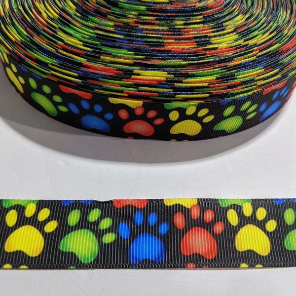 Paw Print Ribbon - Etsy