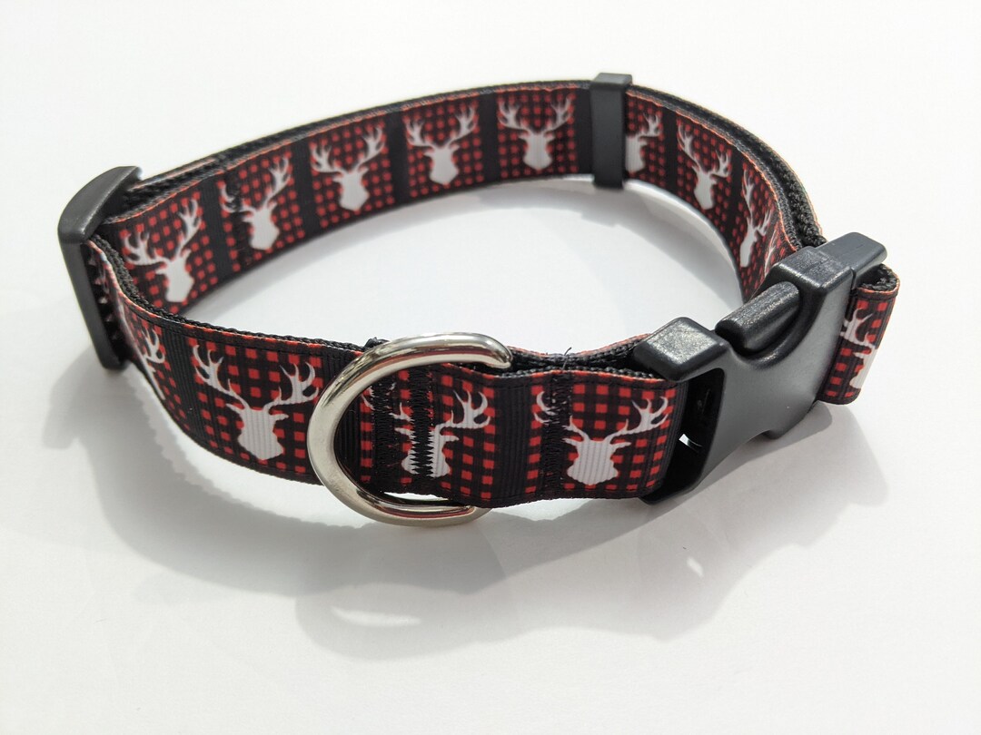 Deer Dog Collar: Adjustable 1 Inch Wide Hunting Collar - Etsy