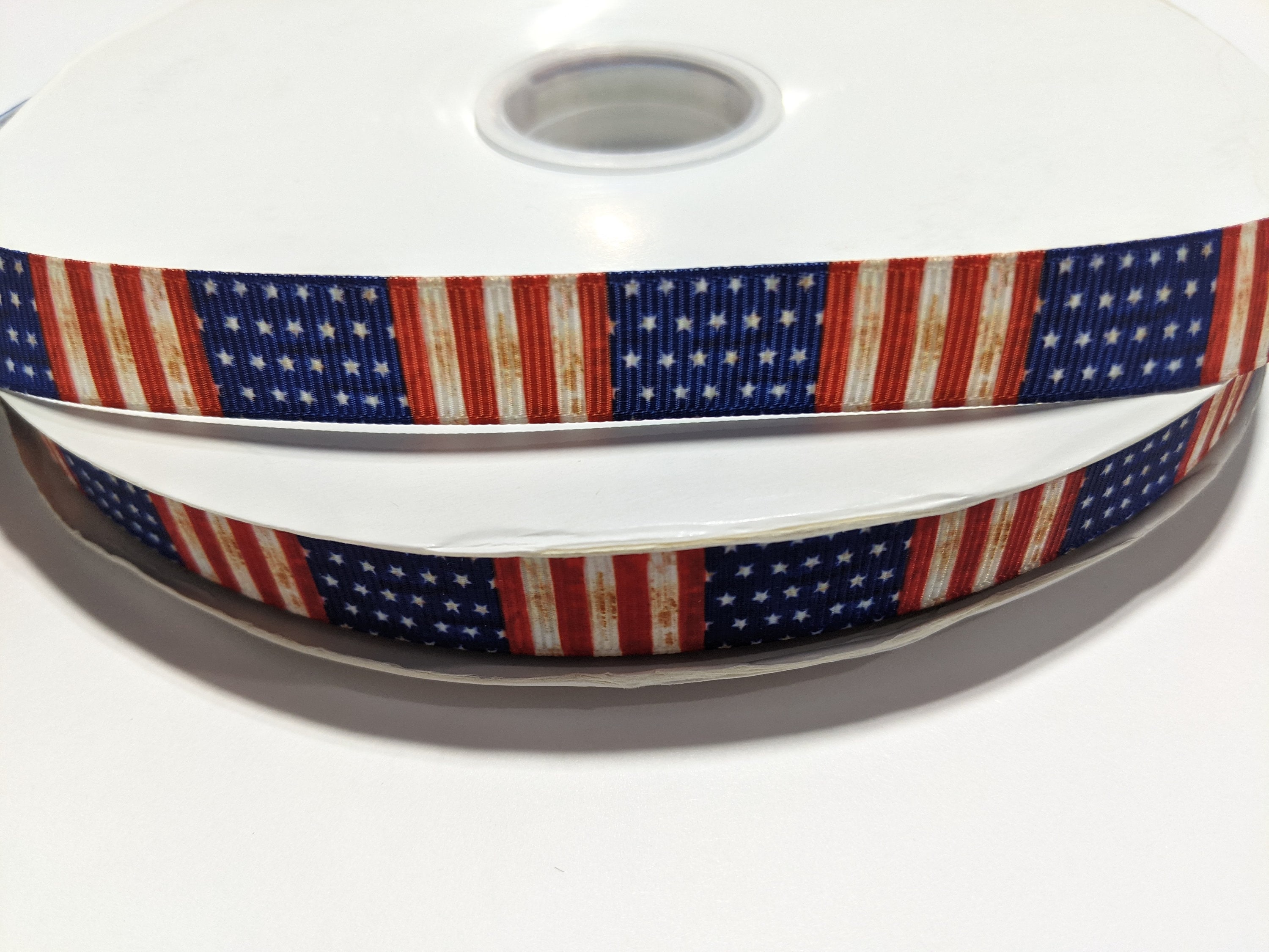 Rustic American Flag Grosgrain Ribbon: 5/8" Decorative Trim 3 Yards - Etsy
