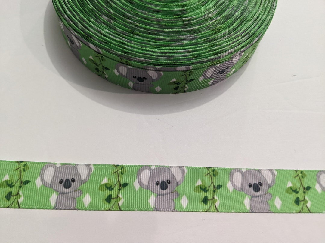 Koala Ribbon: Green Grosgrain Sew-on Trim (7/8", 3 Yards) - Etsy