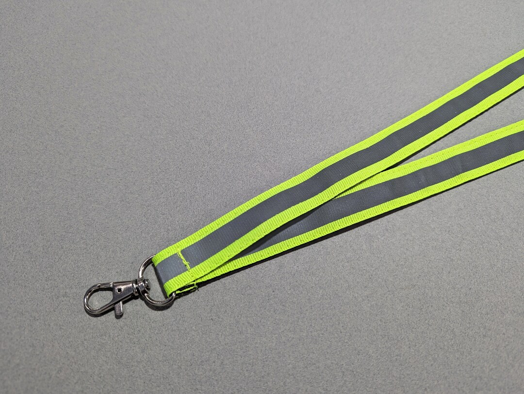 Reflective Safety ID Lanyard: 3/4" Wide Breakaway Badge Holder - Etsy
