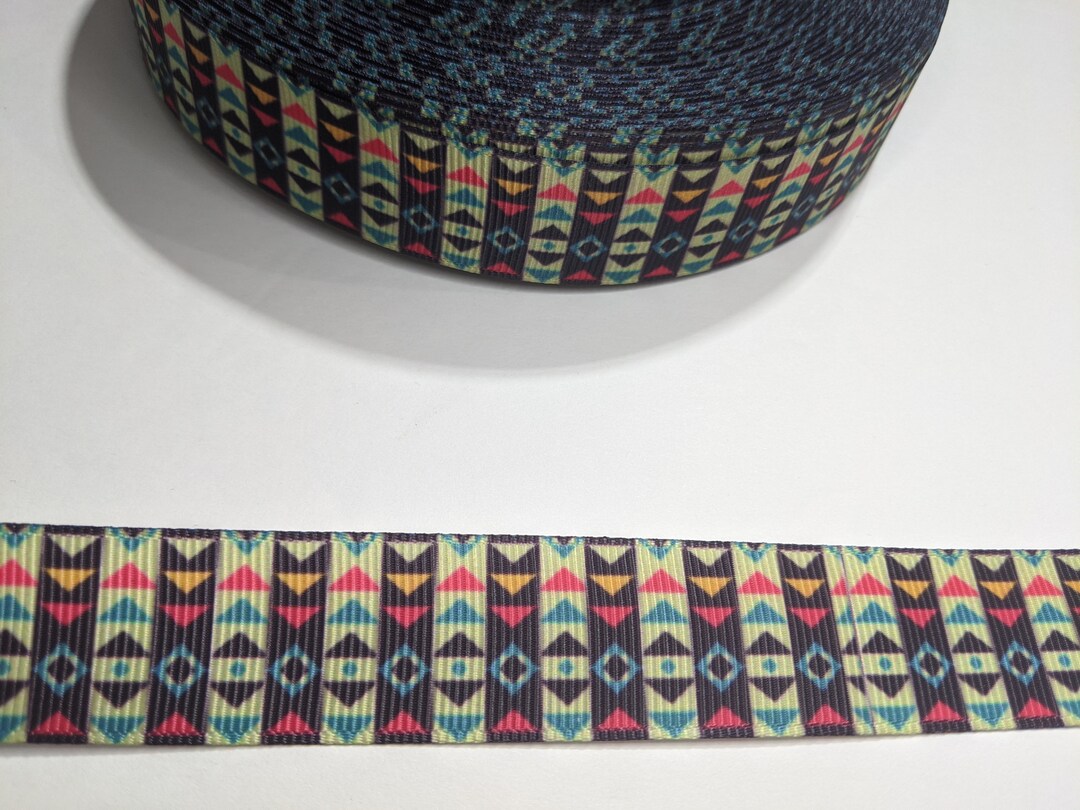 Tribal Aztec Grosgrain Ribbon: 7/8" Decorative Trim (3 Yards) - Etsy