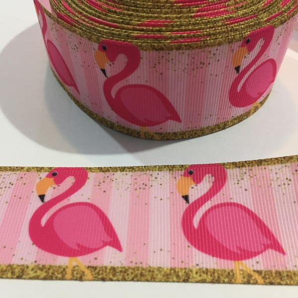 Flamingo Ribbon Wired - Etsy