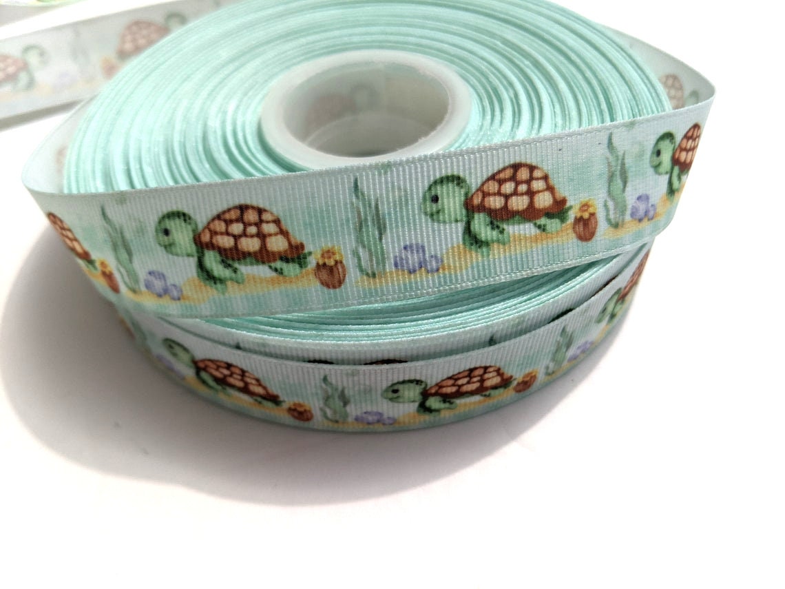 3 Yards of 7/8 Ribbon Ocean Sea Turtles 11210 - Etsy