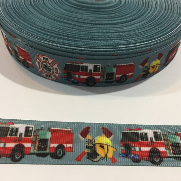 Fire Truck Ribbon - Etsy