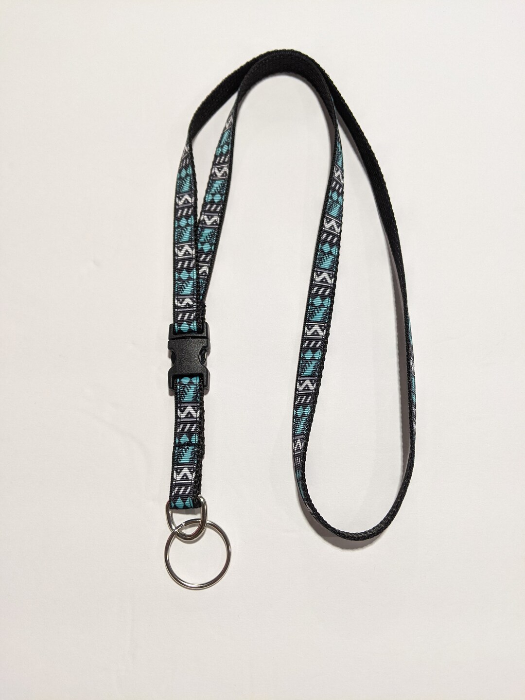 Aztec Keychain Lanyard: Detachable Buckle, Safety Breakaway, (1/2" Wide ...