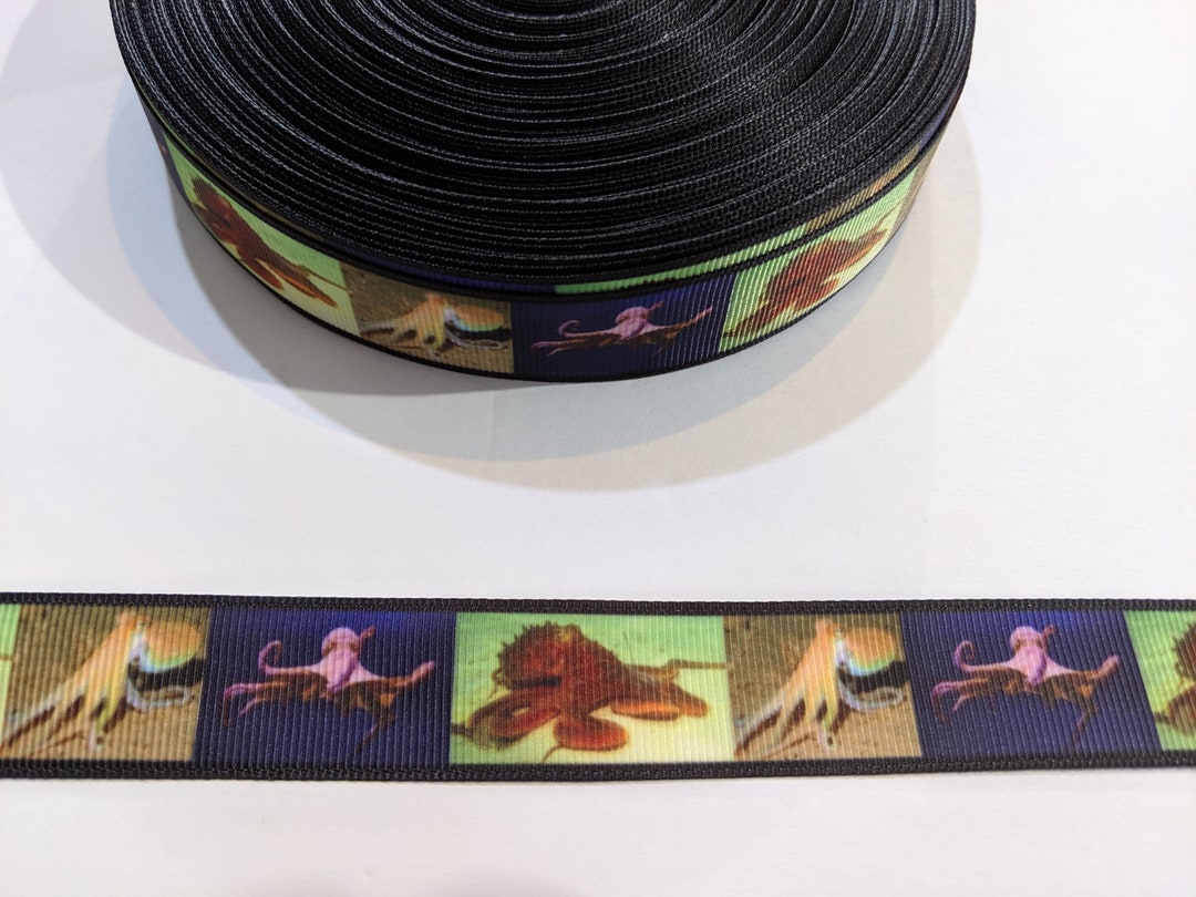Octopus Grosgrain Ribbon: Ocean Theme, 7/8 Inch, 3 Yards - Etsy