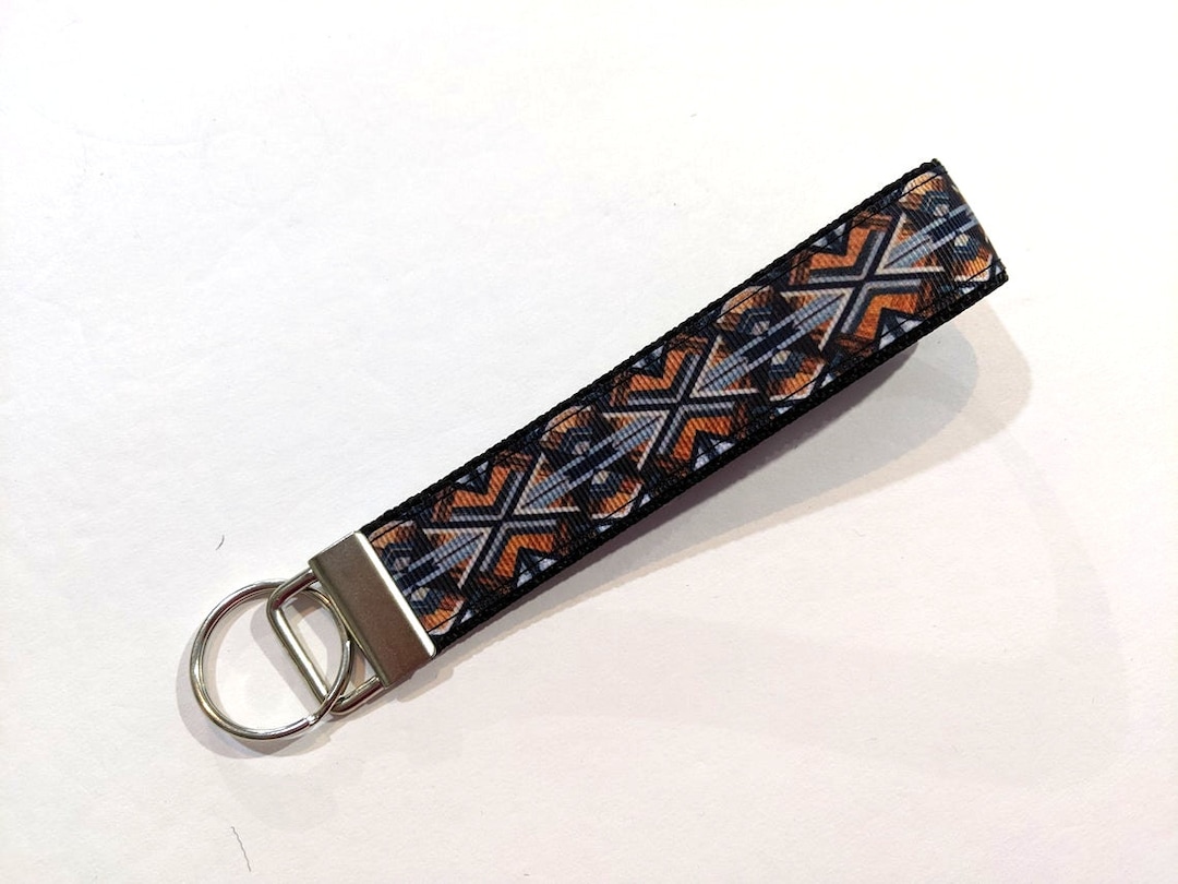 Southwest Aztec Keychain Wristlet: Handle Style Key Fob, (1" Wide) - Etsy