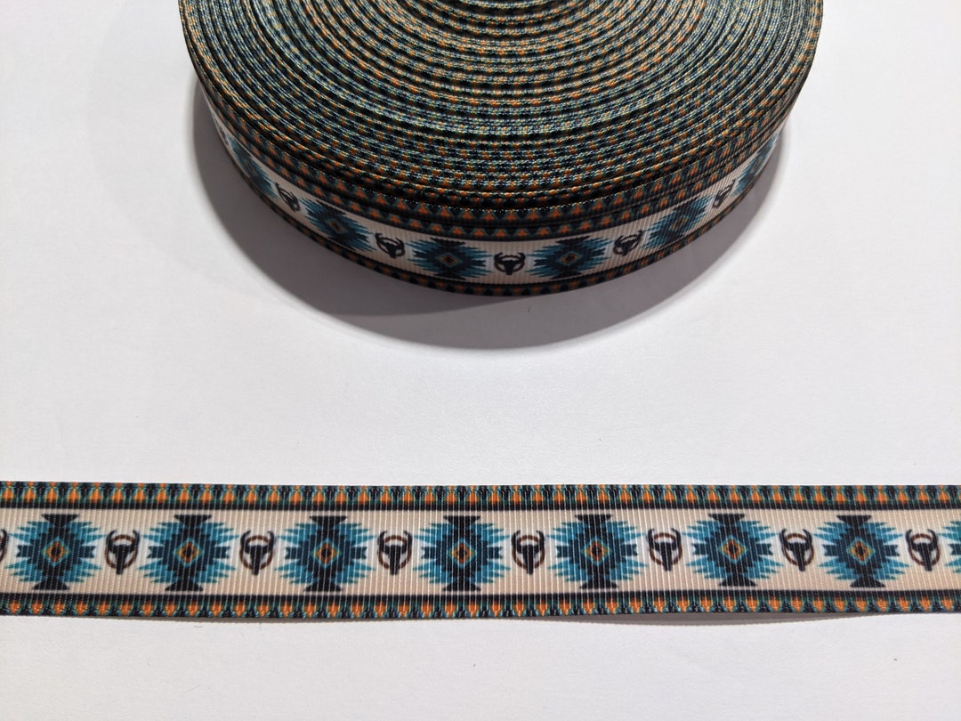Southwest Aztec Grosgrain Ribbon: 7/8" Wide Trim, 3 Yards - Etsy