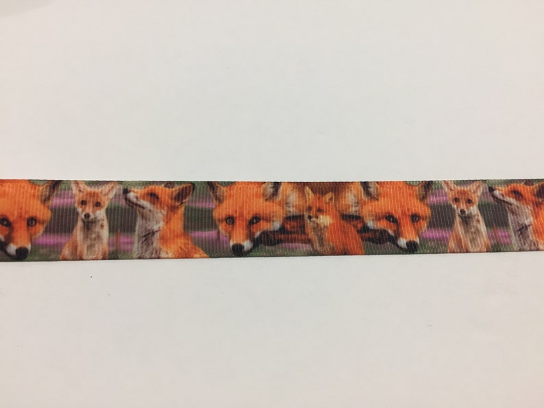 3 Yards of 7/8 Ribbon Real Looking Fox Ribbon 10274 - Etsy