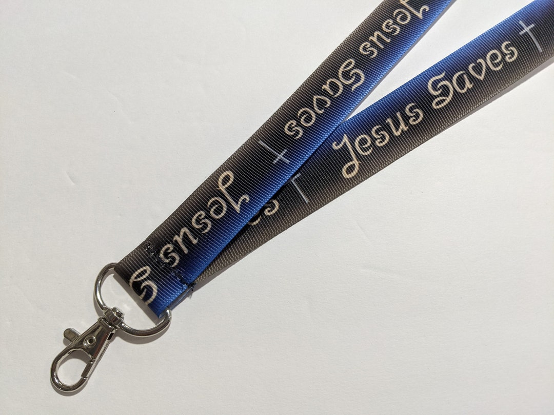 Jesus Saves Lanyard: Christian ID Badge Holder, Breakaway Safety ...