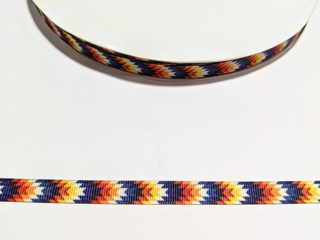 Southwest Aztec Grosgrain Ribbon: 3/8 Inch Wide Trim, 3 Yards - Etsy