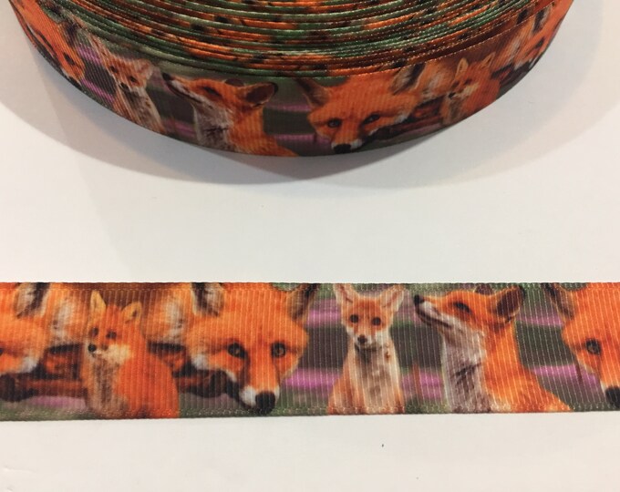 3 Yards of 7/8" Ribbon - Real Looking Fox Ribbon #10274 - Etsy