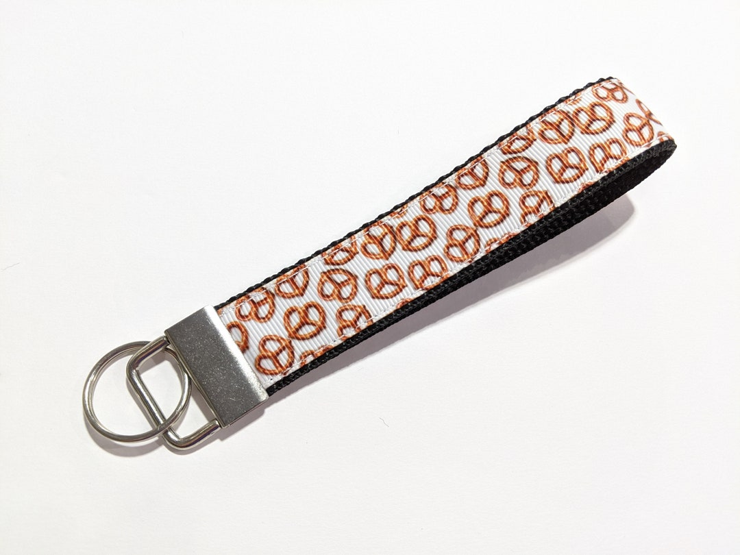 Pretzel Keychain Wristlet: Snack Food Key Fob, (1" Wide) - Etsy