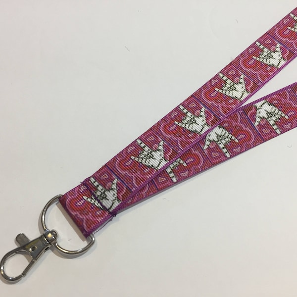 Lanyard Sign Language - Etsy