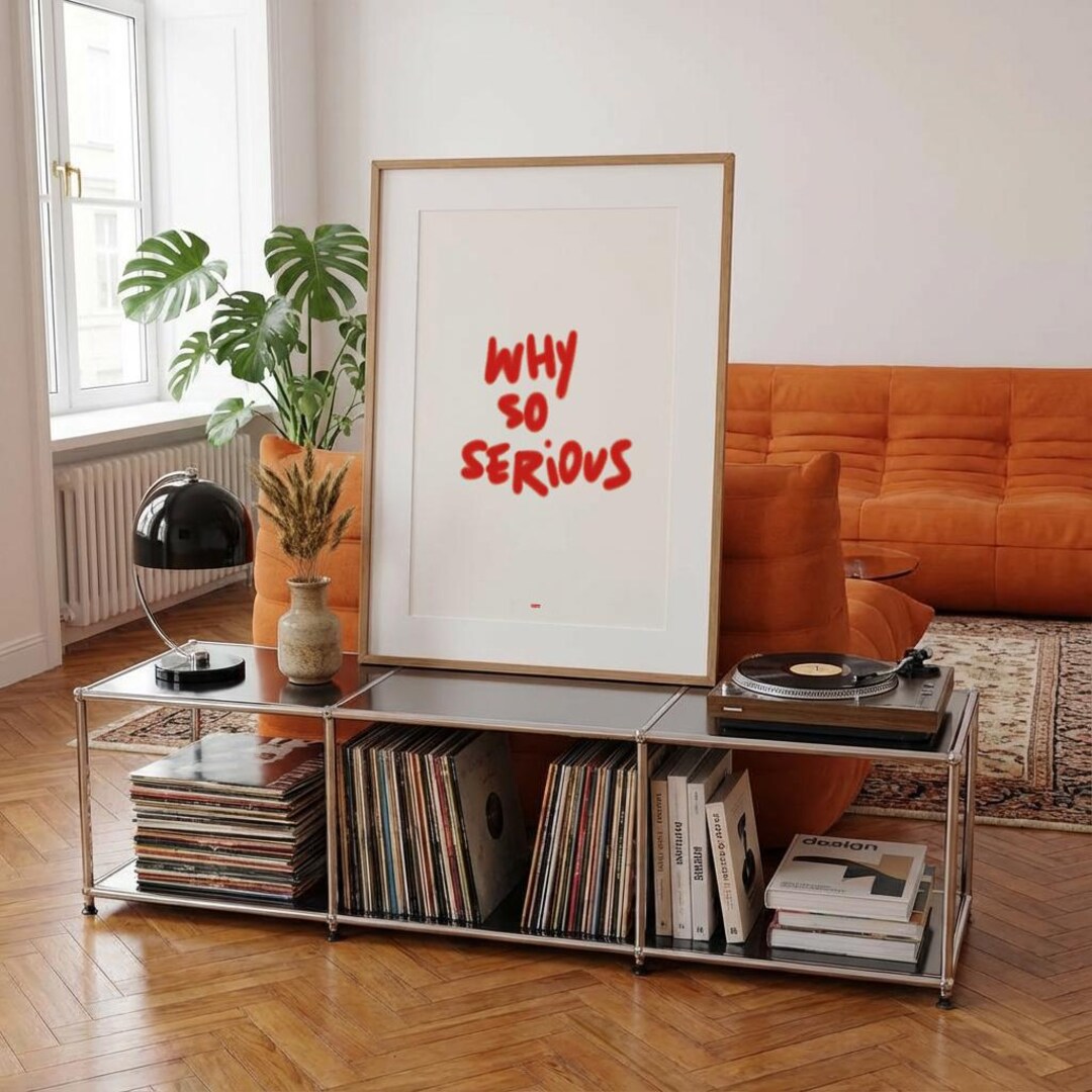 Why so Serious? Poster – Quote Print – Minimalist Graffiti Typography ...