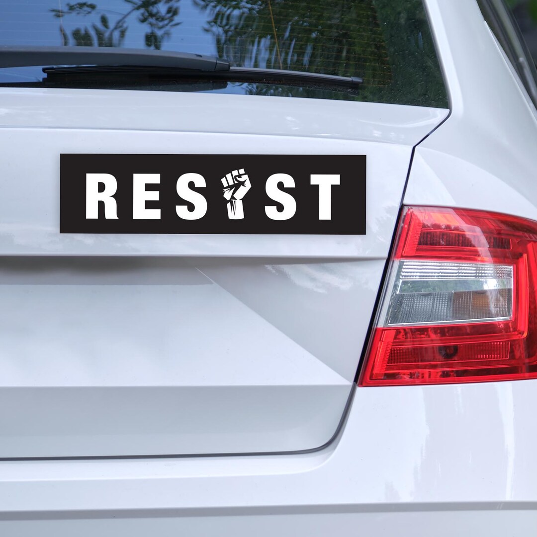 RESIST Vinyl Bumper Sticker Anti Trump Fascist Persist Insist Repeat ...