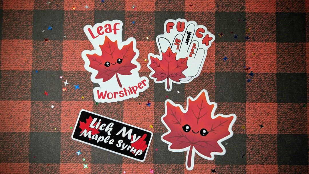 Canadian Sticker Collection | F 51st State | Cute Maple Leaf | Canada ...