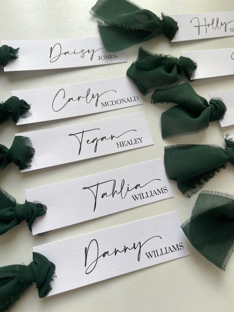 Name Cards Wedding Template| Place Cards, Table Seating, Place Names ...