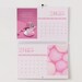 Pink 2025 Affirmation Calendar Monthly Positive Quote Calendar Wall ...