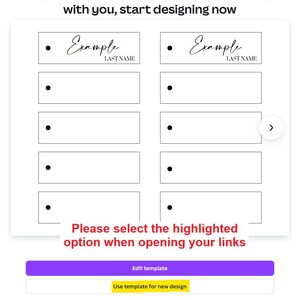 Name Cards Wedding Template| Place Cards, Table Seating, Place Names ...