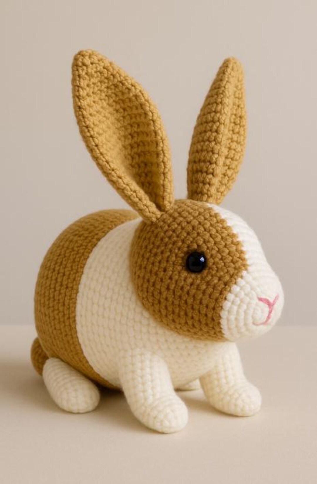 Realistic Bunny Crochet Pattern, Amigurumi Rabbit PDF, Mini Bunny Plush ...