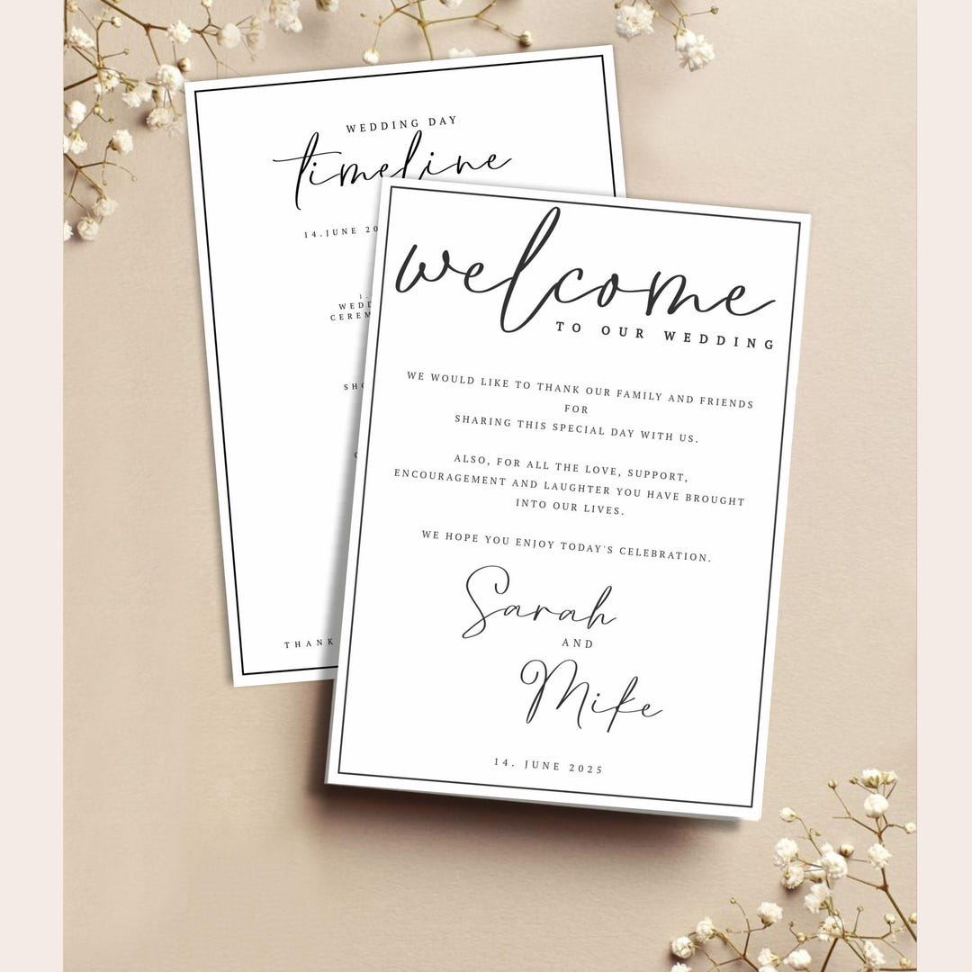 Wedding Program Template Download, Wedding Programs, Wedding Ceremony ...