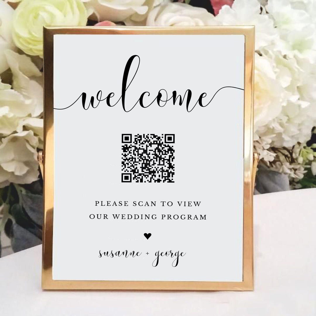 Minimalist Wedding Events Sign Template, Wedding Program Sign, Wedding ...