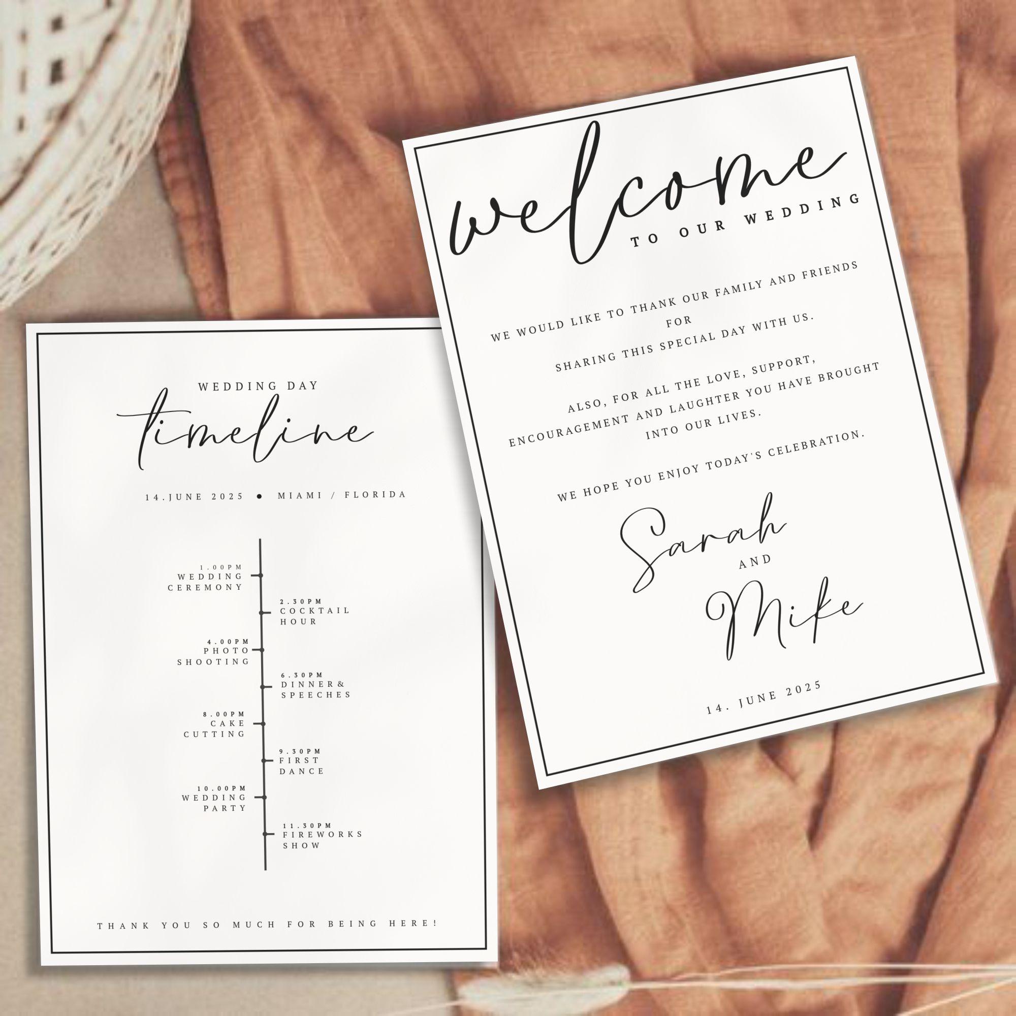 Wedding Program Template Download, Wedding Programs, Wedding Ceremony ...