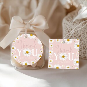 Daisy Birthday Bundle Pink, First Birthday Party Printable Invitation ...