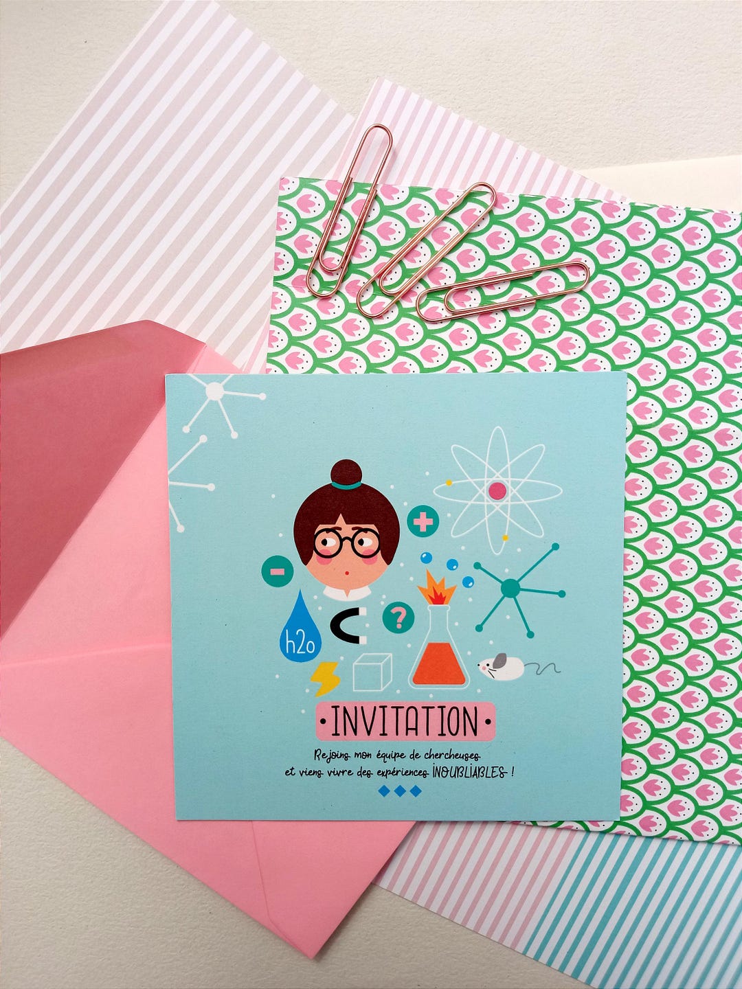 Birthday Party Invitation Card SCIENCE, Laboratory, Experiment ...