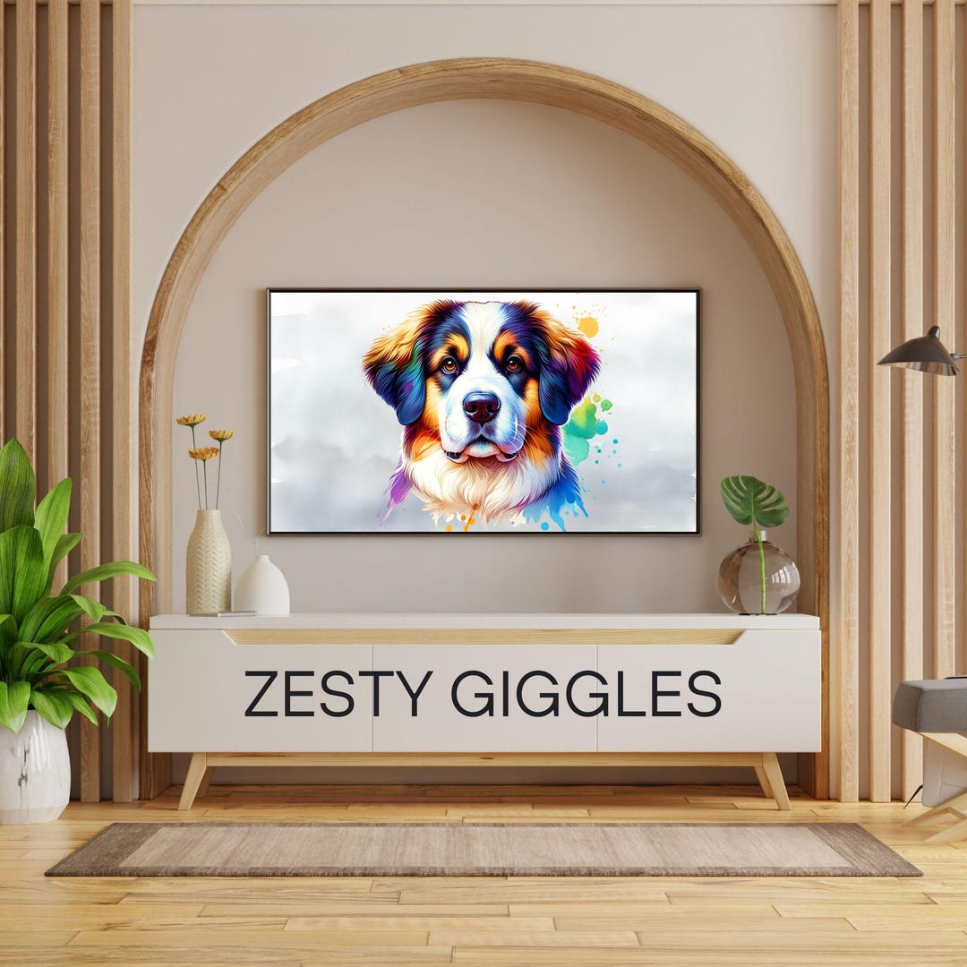 Watercolor Dog Art for Samsung Frame TV | 40 Digital Dog Prints ...