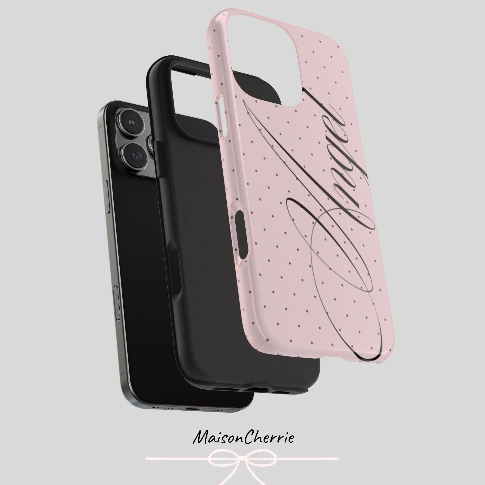 Angel Phone Case With Polka Dots for iPhone - Etsy