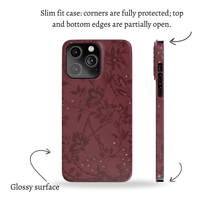 RED LACE Snap Phone Case Design for iPhone - Etsy