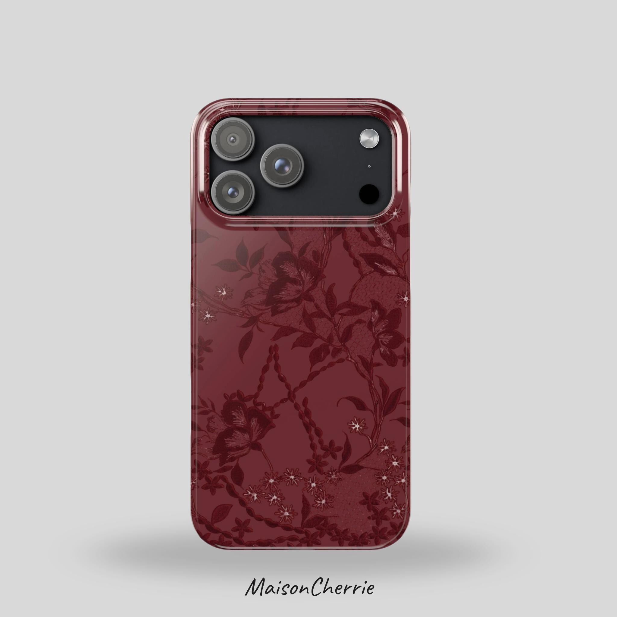 RED LACE Snap Phone Case Design for iPhone - Etsy