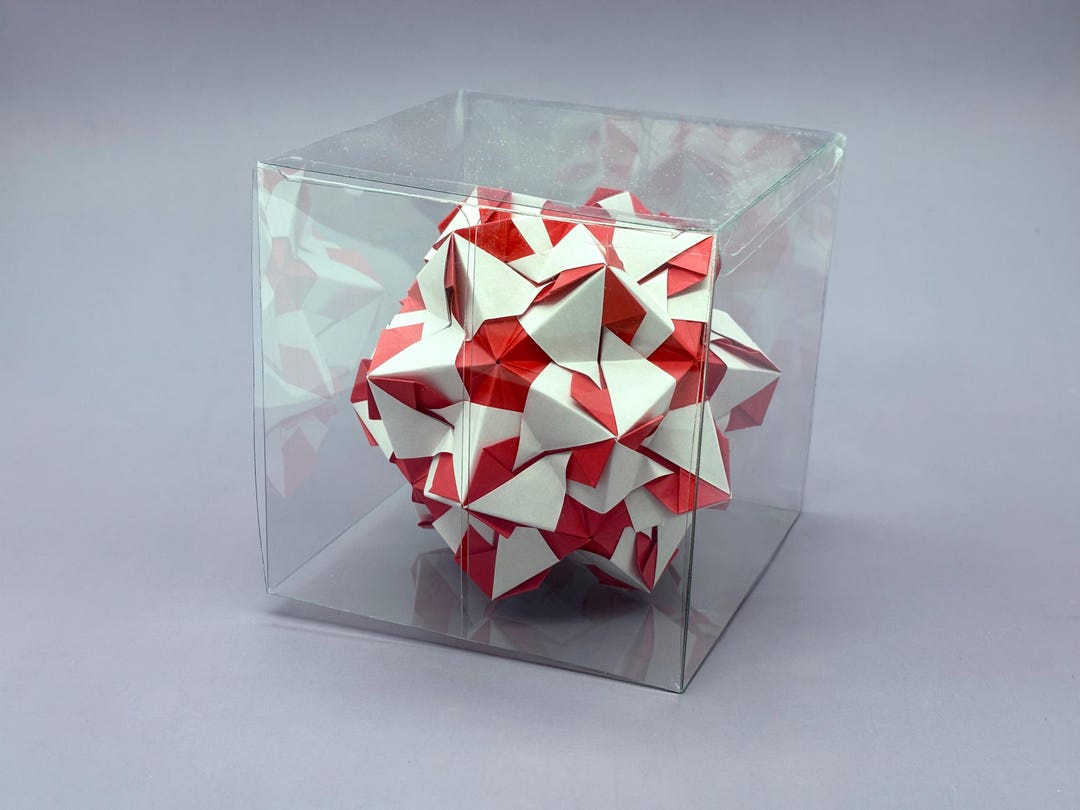Origami Ball in 10 Cm Box - Gnome Kusudama - Modular Origami - Sonobe ...
