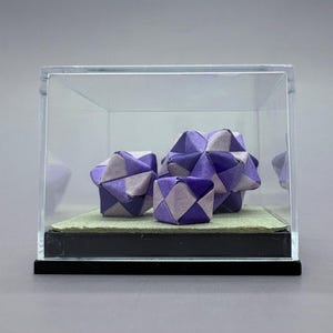 Sonobe Modular Origami Miniature - a Set of Three - Triple Gem Kusudama ...
