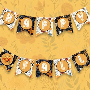 Happy Fall Printable Banner - Etsy